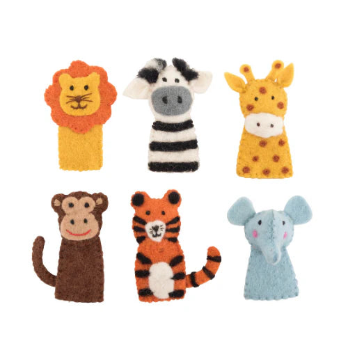 Finger puppets -African animals – Dovetail Boutique NZ